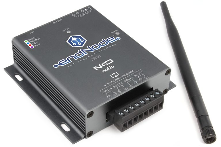 Wireless 4-20mA 4-Channel Input endNode | Wireless i2c Input Output Devices