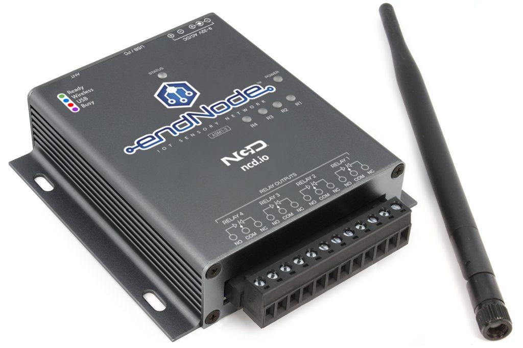 Wireless IoT Relay Controller 4-Channel 10-Amp USB - Wireless I2C