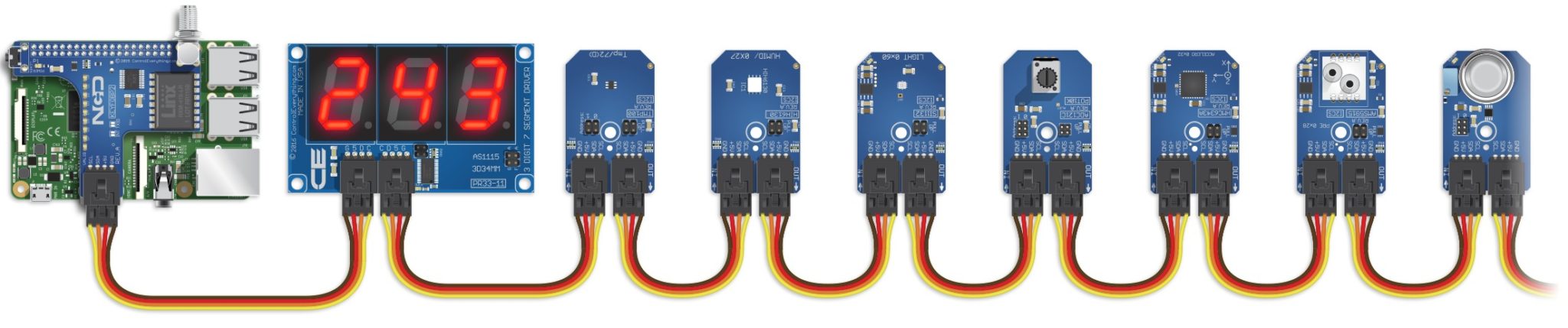 16-Channel Solid State Relay Controller with I2C Interface - store.ncd.io