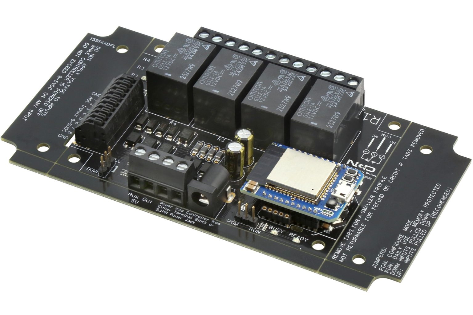 Relay Controller 4-Channel General Purpose SPDT + 8 Channel ADC ProXR Lite - NCD Store