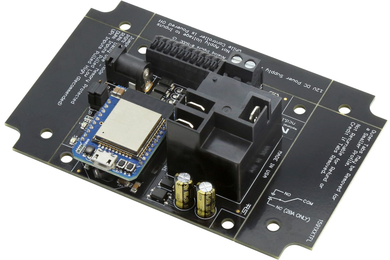 WiFi Relay Controller High Power for PC Linux Mac Android 8 ADC Inputs