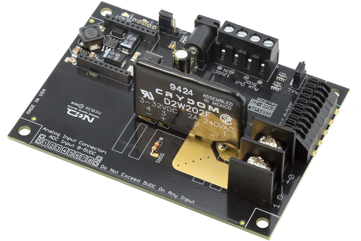 Solid State Relay Controller 1-Channel + 8 Channel ADC ProXR Lite - NCD ...