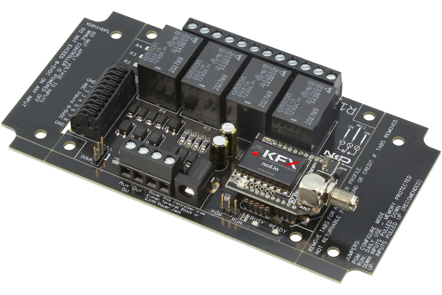 Key Fob Remote Controlled Switch 4-Channel General Purpose Long Range ...