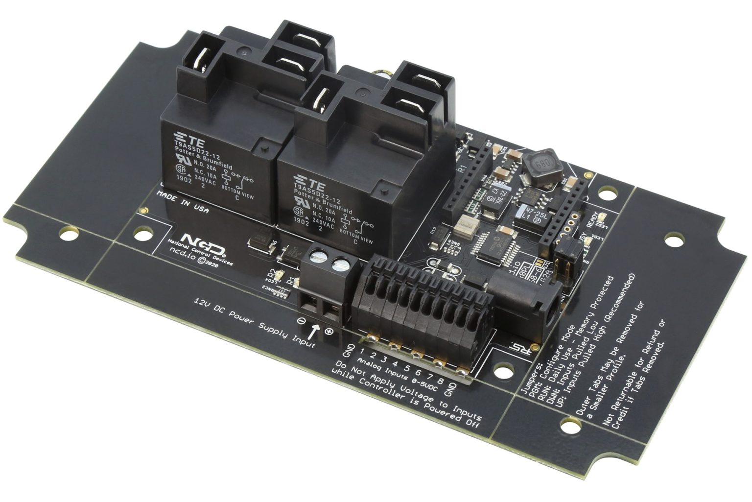 High-Power Relay Controller 2-Channel + 8 Channel ADC ProXR Lite - NCD ...