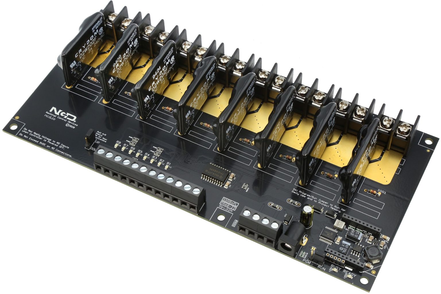 Solid State Relay Controller 8-Channel + 8 Channel ADC ProXR Lite - NCD ...