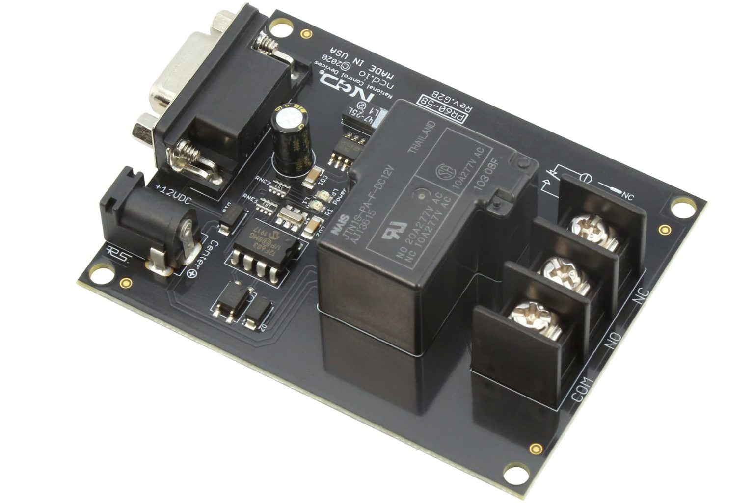 RS-232 1-Channel High-Power Relay Controller with Serial Interface LOW ...