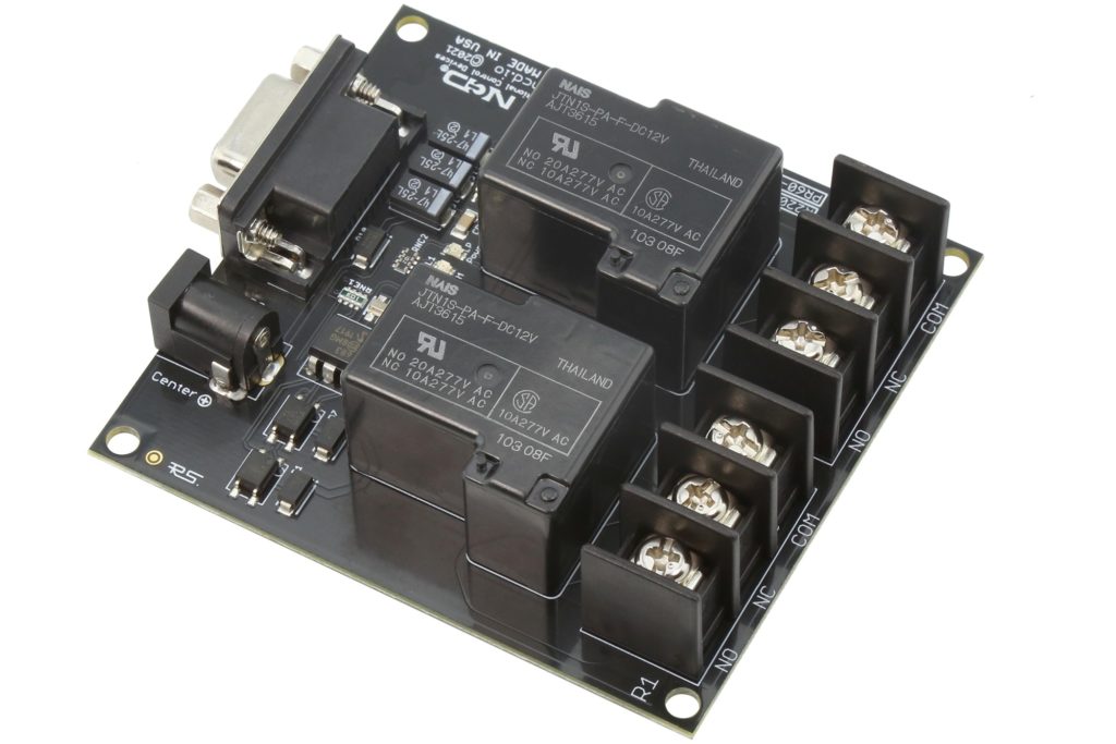 RS-232 2-Channel High-Power Relay Controller with Serial Interface LOW ...