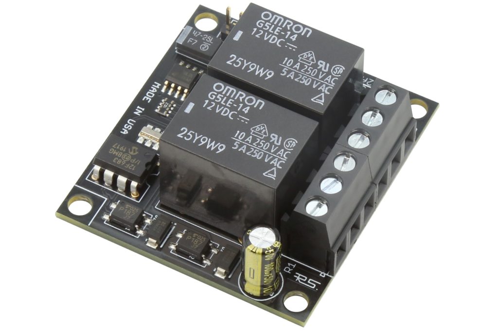 RS-232 2-Channel Relay Controller Board with General Purpose Relays ...