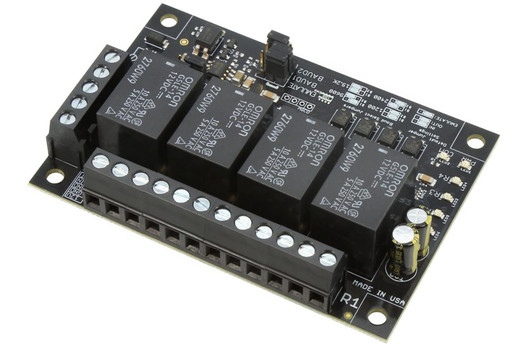 RS-232 4-Channel Relay Controller Board with General Purpose SPDT Relays - NCD Store