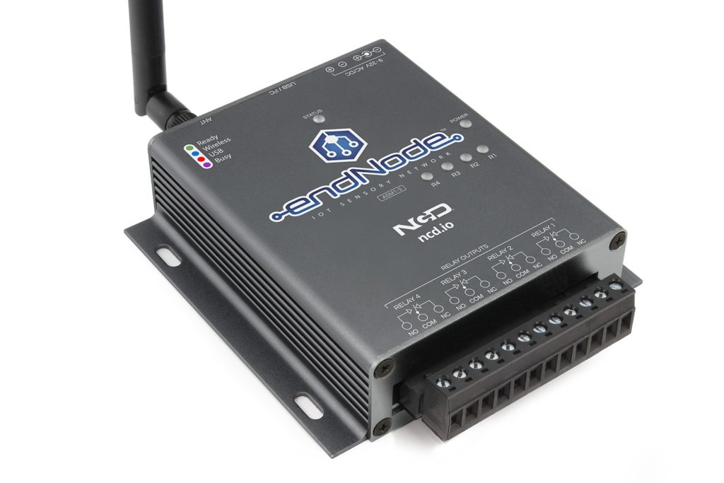 Wireless IoT Relay Controller 4-Channel 10-Amp USB - Wireless I2C