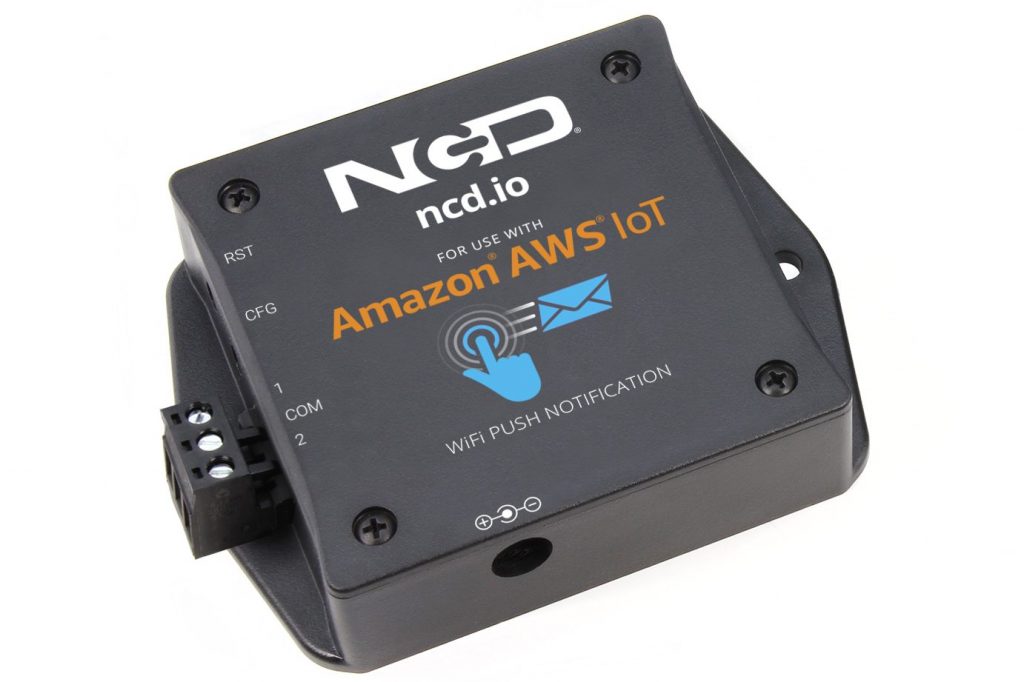 WiFi Push Notification Dry Contact Transmitter for Amazon® AWS®