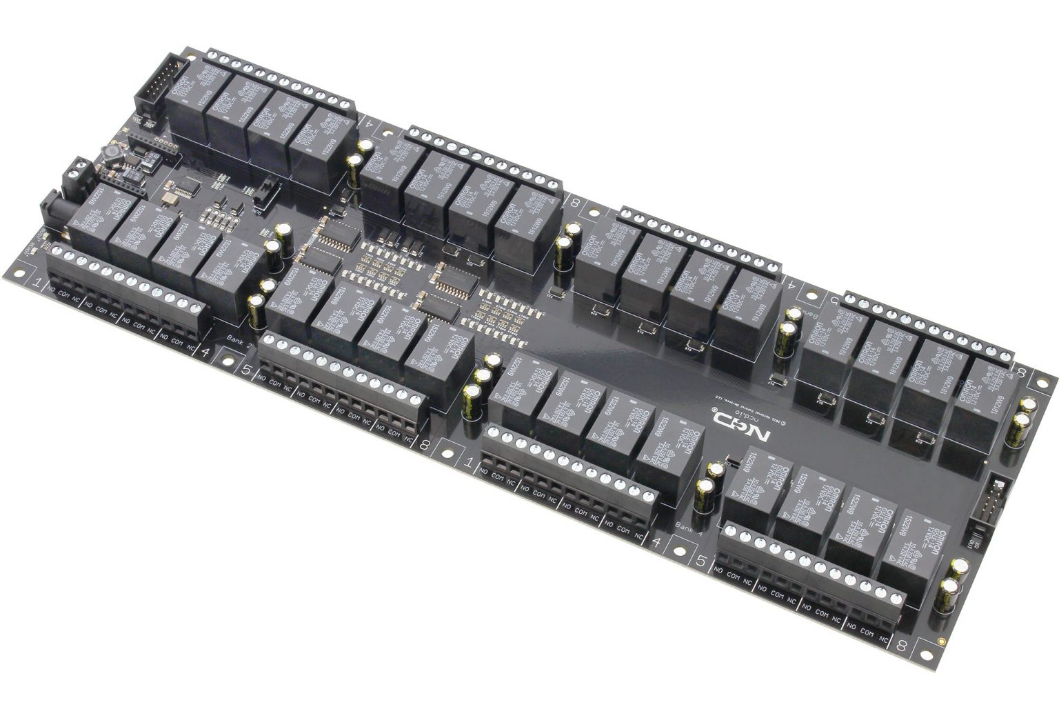 Industrial Relay Controller Board 32-Channel SPDT + UXP Expansion Port ...