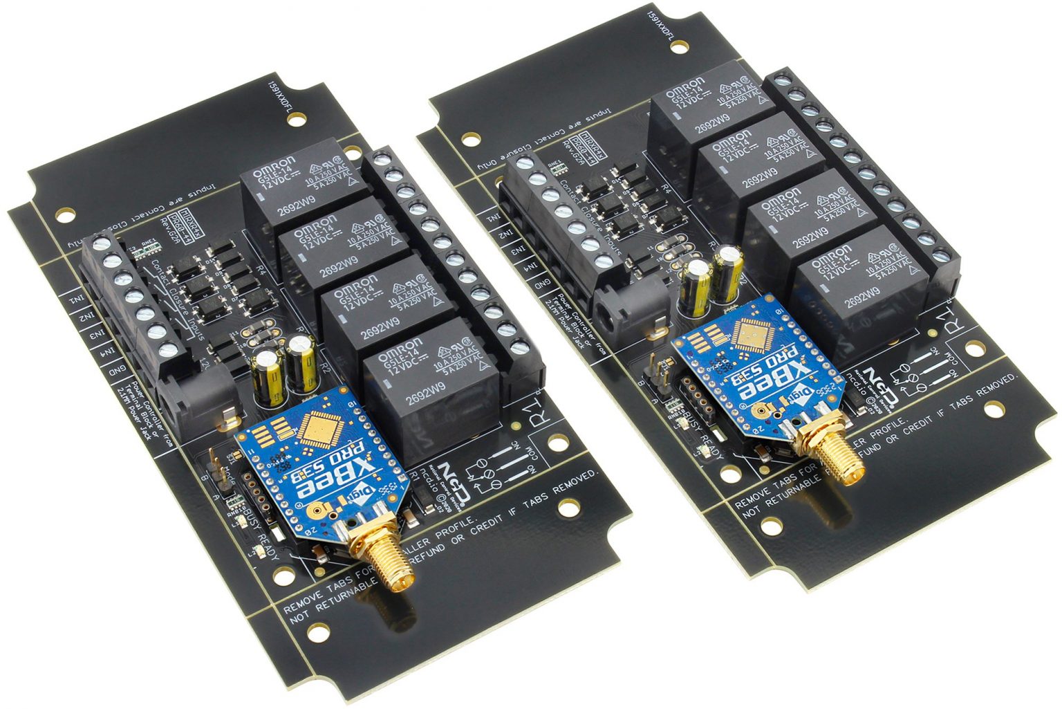 Wireless Contact Closure Transmitter Receiver 4-Channel SPDT Relays 2 ...