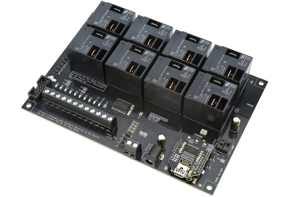 Wireless 8 Channel Ethernet Relay Controller Supports USB, WiFi, RS-232