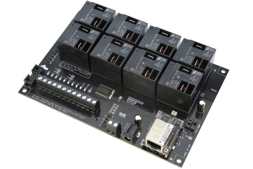 Wireless 8 Channel Ethernet Relay Controller Supports USB, WiFi, RS-232