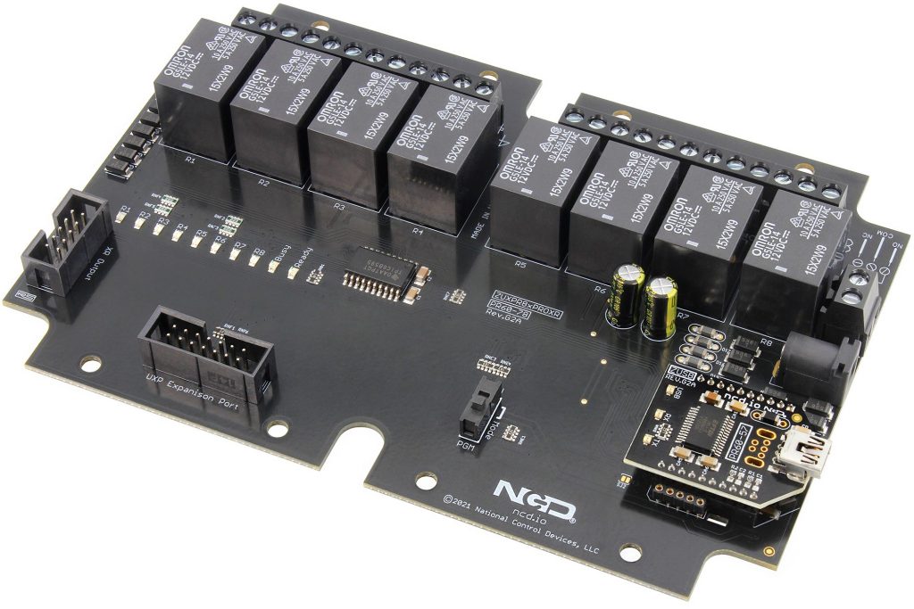Industrial Relay Controller 8-Channel SPDT + UXP Expansion Port - NCD Store