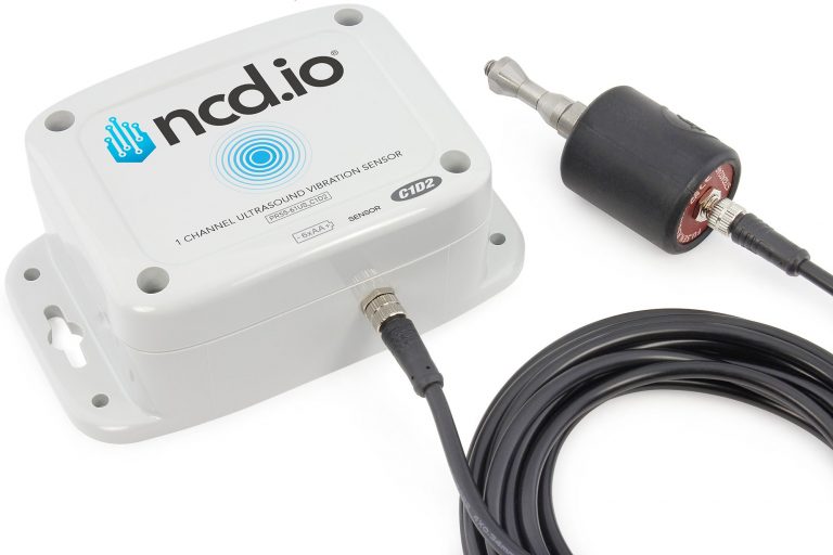 Gearbox Vibration Temperature Condition Monitoring with Ultrasound Sensor