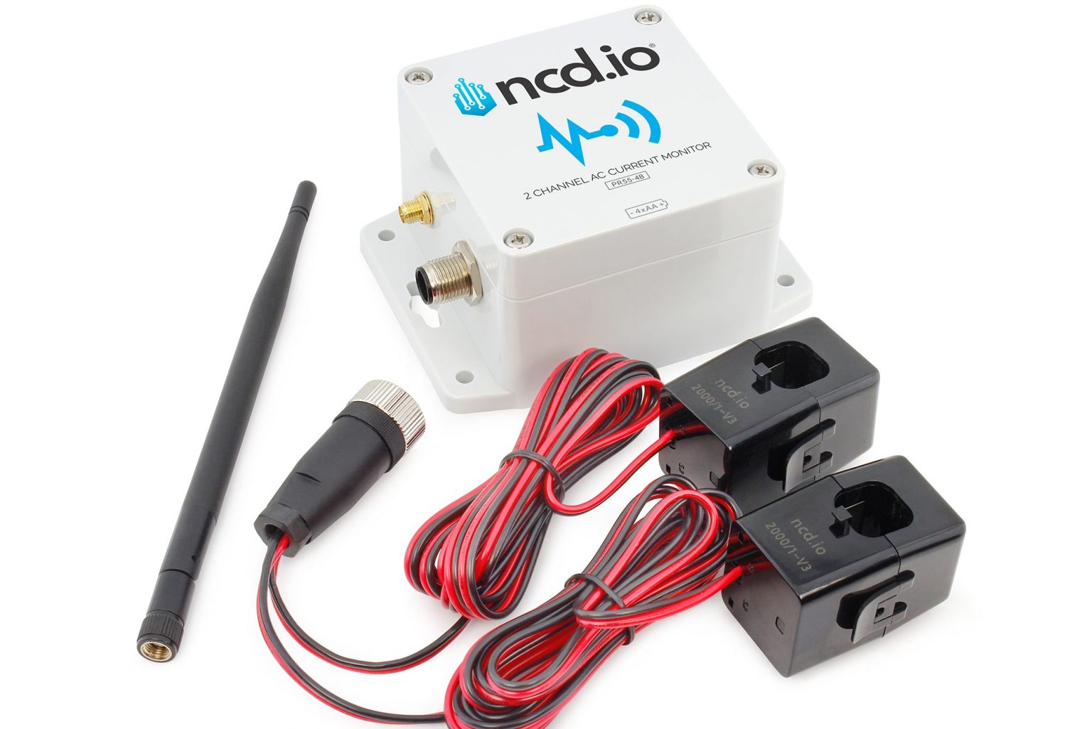 2 Channel Wireless AC Current Sensor | Motor Current Monitoring Device