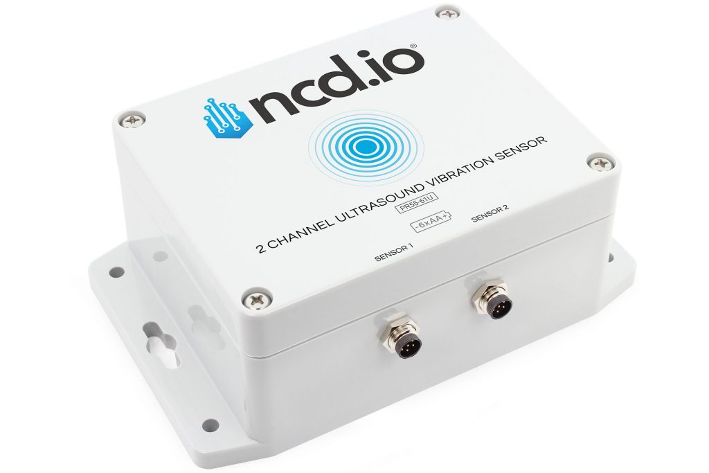2 Channel Industrial IoT Long Range Wireless Ultrasound Vibration ...
