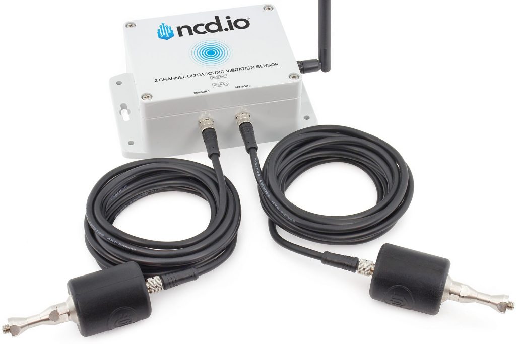 2 Channel Industrial IoT Long Range Wireless Ultrasound Vibration ...