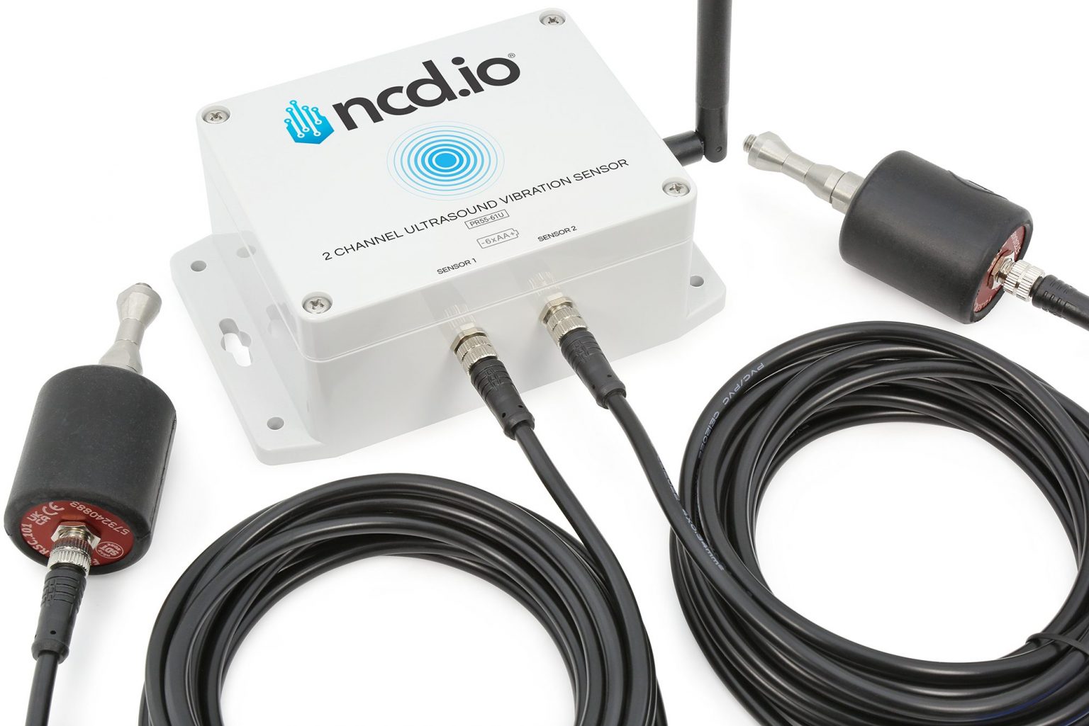2 Channel Industrial IoT Long Range Wireless Ultrasound Vibration ...
