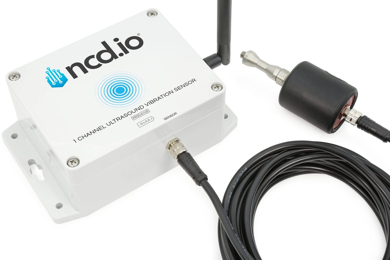1 Channel Industrial IoT Long Range Wireless Ultrasound Vibration Sensor - NCD Store