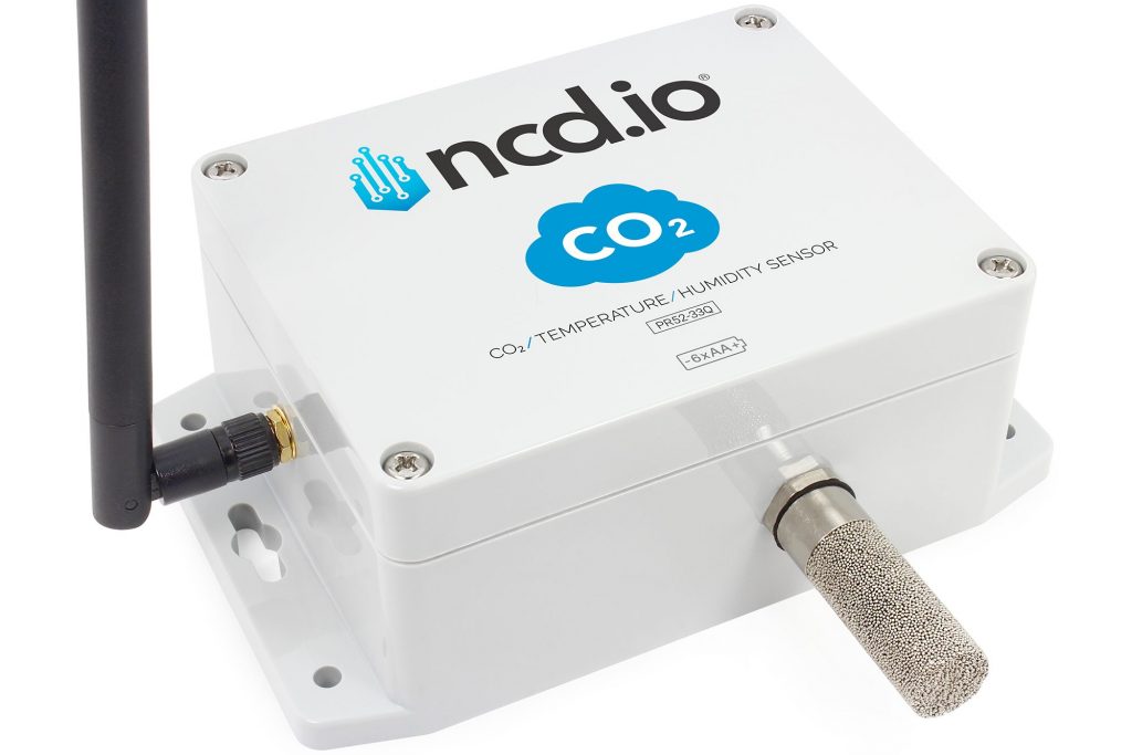 Wireless CO2 Temperature Humidity Sensor | Industrial IoT CO2 Monitoring